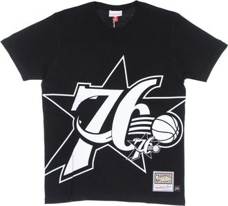 Mitchell & Ness NBA Big Face Tee Schwarz - - Tops - Herren - Schwarzk - XL