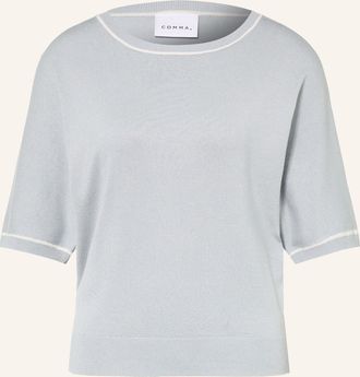 Comma Comma Strickshirt blau