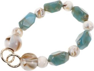 Yarnow Cha&icirc;ne de Sac &agrave; Main R&eacute;sine Acrylique Anse Bijou Vintage Peinte Main Bandouli&egrave;re Portable Sangle &Eacute;l&eacute;gante