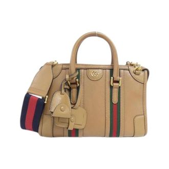 Gucci Pre-owned Leder Handtasche - - Pre-owned - Damen - Braun - ONE SIZE
