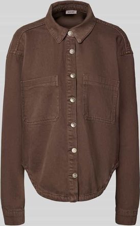 Noisy May Loose Fit Hemdjacke mit Woll-Anteil Modell ALVA