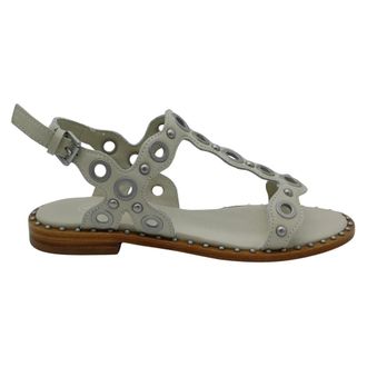 Ash Metallverzierte Ledersandale - - Shoes - Damen - Wei&szlig; - 36 EU