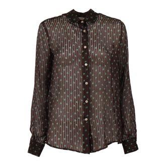 Mazzarelli Mari B Shirt - - Blouses & Shirts - Damen - Braun - 2XL