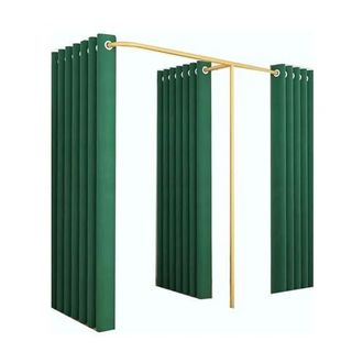 Generic CFDZCP Cabine DEssayage Cabine Dessayage en M&eacute;tal De Type F avec 2 Vestiaires, Rideau De S&eacute;paration Dintimit&eacute; De La Pi&egrave;ce, Cabine Dessayage De Magasin
