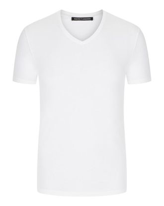 Trusted Handwork V-Neck T-Shirt aus Pima-Baumwolle in