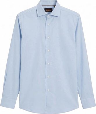 HUGO BOSS L Josh Spread C1 243 - Homme - Chemises - Bleu - Taille: 3XL