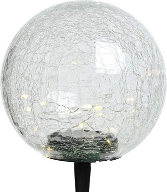 Lumineo LED Solar Glaskugeln Gartenstecker Gartenleuchte Solarlampe Wegeleuchte 10-25 cm (Kugel, klein)