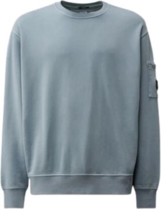 C.P. Company Diagonaler Fleece-Sweatshirt - - Sweatshirts & Hoodies - Herren - Blau - S