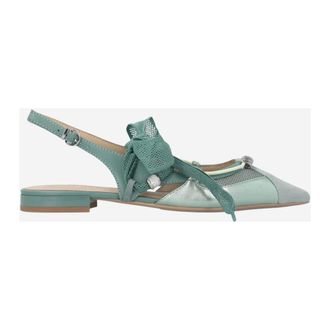 Pinko Pinko, Femme, Chaussures, Vert, Taille: 36 EU Gianira 30 Ballerines Slingback &agrave; Lacets