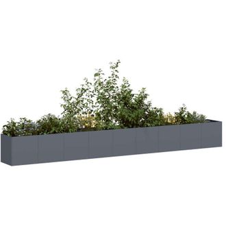 vidaXL Vidaxl - Jardini&egrave;re anthracite 360x40x40 cm acier lamin&eacute; &agrave; froid
