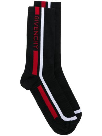 Givenchy chaussettes &agrave; logo - Noir