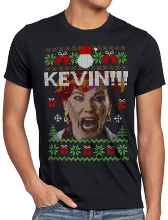 style3 Allein zu Haus Herren T-Shirt Kevin Xmas Weihnachten Weihnachtspullover Pulli Ugly Sweater Strick, Gr&ouml;&szlig;e:4XL