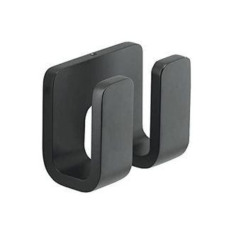 Gedy Outline Kleiderb&uuml;gel, Messing, Schwarz, 8,4X 4,6X 7