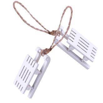 Cabilock 2st&uuml;cke Holzschlitten Anh&auml;nger Weihnachtsdeko H&auml;ngend Leichte Mini Holzornamente Weihnachtsbaumdeko Traditionelle Festliche Geschenke F&uuml;r Familie Und 