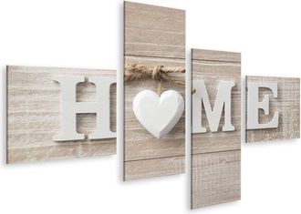 Islandburner Bild auf Leinwand Home Sweet Home Hölzerne Text Vintage Board Hintergrund Copy Space Wandbild Poster Kunstdruck Bilder
