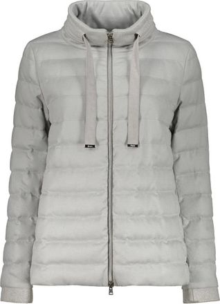 Herno Femme, Vestes, Gris, Taille: 38 FR Veste L&eacute;g&egrave;re Matelass&eacute;e avec Col Ajustable