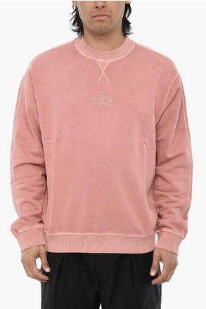 Woolrich Brushed Cotton Crewneck Sweatshirt with Embroidered Logo size Xl