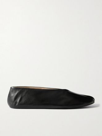 The Row Stella Ballerinas Aus Leder - Schwarz