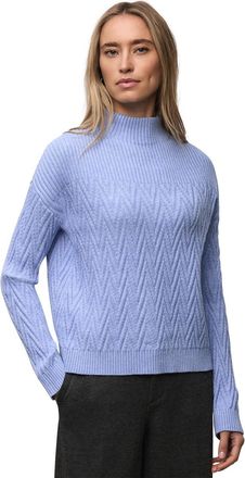 Street One Pullover mit Strukturmix Frosted Blue Mel. 40