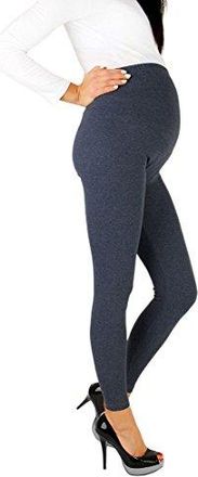 FUTURO FASHION Jambi&egrave;res de maternit&eacute; aux Chevilles tr&egrave;s Chaudes Coton &eacute;pais (int&eacute;rieur en Polaire) tr&egrave;s &agrave; laise Toutes Les Tailles P28 46, Denim