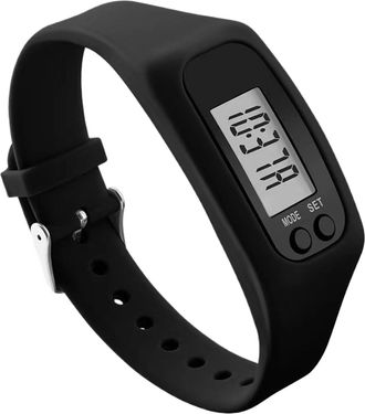 Generic Leichte Schrittz&auml;hleruhr Mit LCD-Bildschirm | Schritt- Und Kalorienz&auml;hler | Ideal F&uuml;r T&auml;gliche Spazierg&auml;nge, Pendeln, Joggen Am Wochenende, Wandern, P