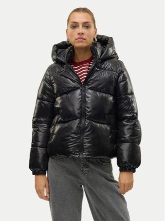 Vero Moda Winterjacke Uppsashiny 10319303 Schwarz Regular Fit