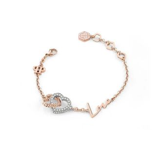 Philipp Plein Rocked Hearts Armband - - Accessories - Damen - Rosa - ONE SIZE