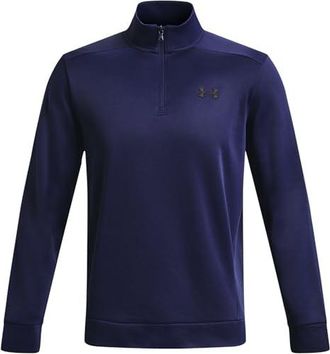 Under Armour Armourfleece 1/4 Zip Tops en Polaire, (410) Bleu Marine/Noir, XL Homme