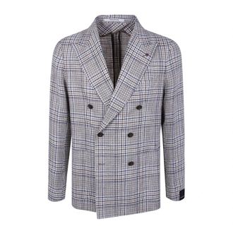 Tagliatore Zweireihiger Sakko im Prince of Wales Karomuster - - Jackets - Herren - Mehrfarbig - S