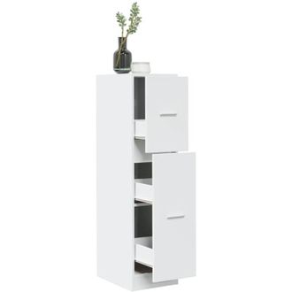 vidaXL Armoire dapothicaire blanc 30x41x118 cm bois ding&eacute;nierie - Vidaxl