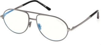 Tom Ford Monture Aviateur - Homme - Accessoires - Gris - Taille: 56 MM