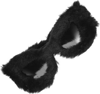 BESTONZON Lunettes de Soleil en Peluche Noires D&eacute;grad&eacute; Gris Accessoires de F&ecirc;te Cr&eacute;atifs pour Anniversaires et Festivals Lunettes Originales Confortables et L&eacute;g