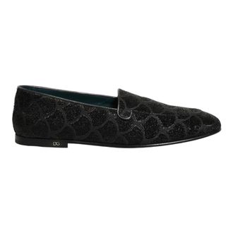 Dolce & Gabbana Loafers Slipper Schuhe - - Shoes - Herren - Schwarzk - 43 EU
