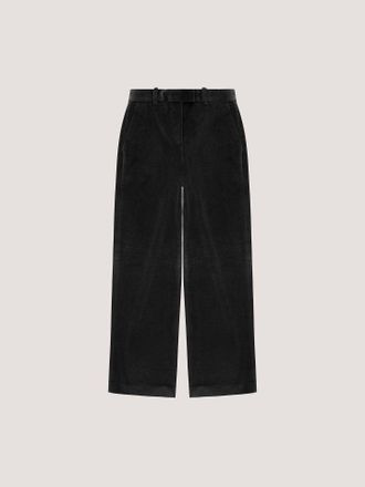 Circolo 1901 Masculine velour trousers Nero Pieno / 38
