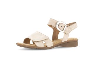 Gabor Damen Riemchensandalen, Frauen Sandalen,absatz,sommerschuhe,freizeitschuhe,offene schuhe,strandschuhe,sandaletten,oak/puder,40.5 EU / 7 UK