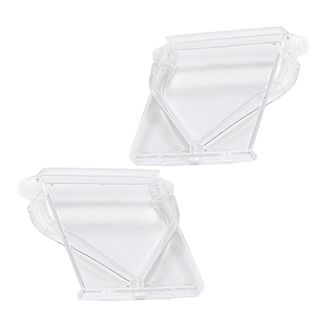 Angoily 2 St&uuml;ck Verstellbares Monitor oberregal aus Robustem Kunststoff Transparenter Bildschirmhalter f&uuml;r Tv Rack Computer Display stauraum Passend Einfache 