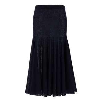 Magda Butrym Pf25 Strickware 16 Rock - - Skirts - Damen - Blau - XS
