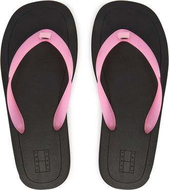 Tommy Jeans Zehentrenner Tommy Jeans Tjw Cleated Jelly Summer Sandal EN0EN02954 Rosa