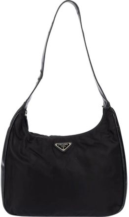 Prada Crossbody Bags - Prada Black Nylon Triangle Shoulder Bag - Gr. unisize - in Schwarz - f&uuml;r Damen