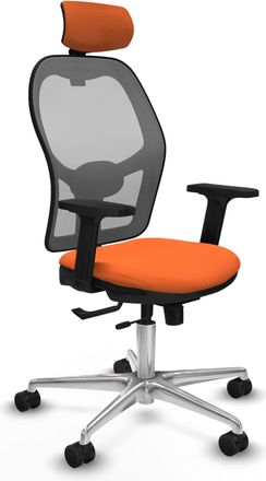 Piqueras y Crespo Ergonomischer Lumbalstuhl Jorquera mit 2D-Armlehnen und h&ouml;henverstellbarem Kopfteil und Neigungsverstellung. Ausgestattet mit Syncro/Traslack und inji