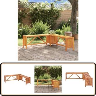 vidaXL Vidaxl - Banc de jardin et jardinière 117x117x40 cm Bois solide dacacia - Banc De Jardin - Banc Extérieur - Mobilier De Jardin - Jardin - Acacia