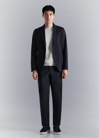 Mango Veste technique slim-fit bleu marine - Homme - 46 - MANGO MAN