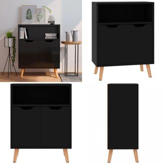 vidaXL Sideboard Hochglanz-Schwarz 60x30x72 cm Holzwerkstoff - Schreibtisch - Sideboard - Regal - TV Stand - Holzm&ouml;bel - Home & Living
