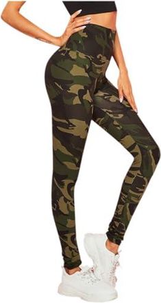 Generic Pantalon Jogging Femme Sports Occasionnels Camouflage Pantalons resserrement Leggings Femmes Impression Mode Yoga Yoga Pantalons Legging Thermique Fem
