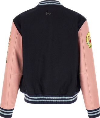 Kenzo Embroidered Badges Wool Jacket - Navy