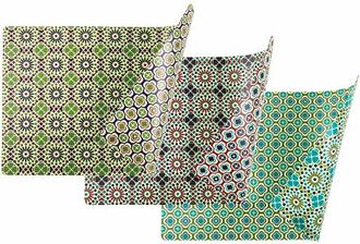 Villa D'Este Home Tivoli Agadir, rechteckig, doppelseitig, schmutzabweisend, Mehrfarbig, 6 Stück