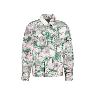 Isabel Marant Lang&auml;rmlige Batik-Baumwolljacke - - Shirts - Herren - Gr&uuml;n - S