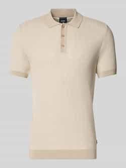Joop Slim Fit Poloshirt mit Strukturmuster Modell Brianoro