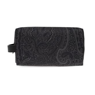 Etro Kulturbeutel mit Muster - - Bags - Herren - Schwarzk - ONE SIZE