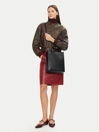Calvin Klein Handtasche Line Lthr Mini Tote 32 LV04F3002G Schwarz